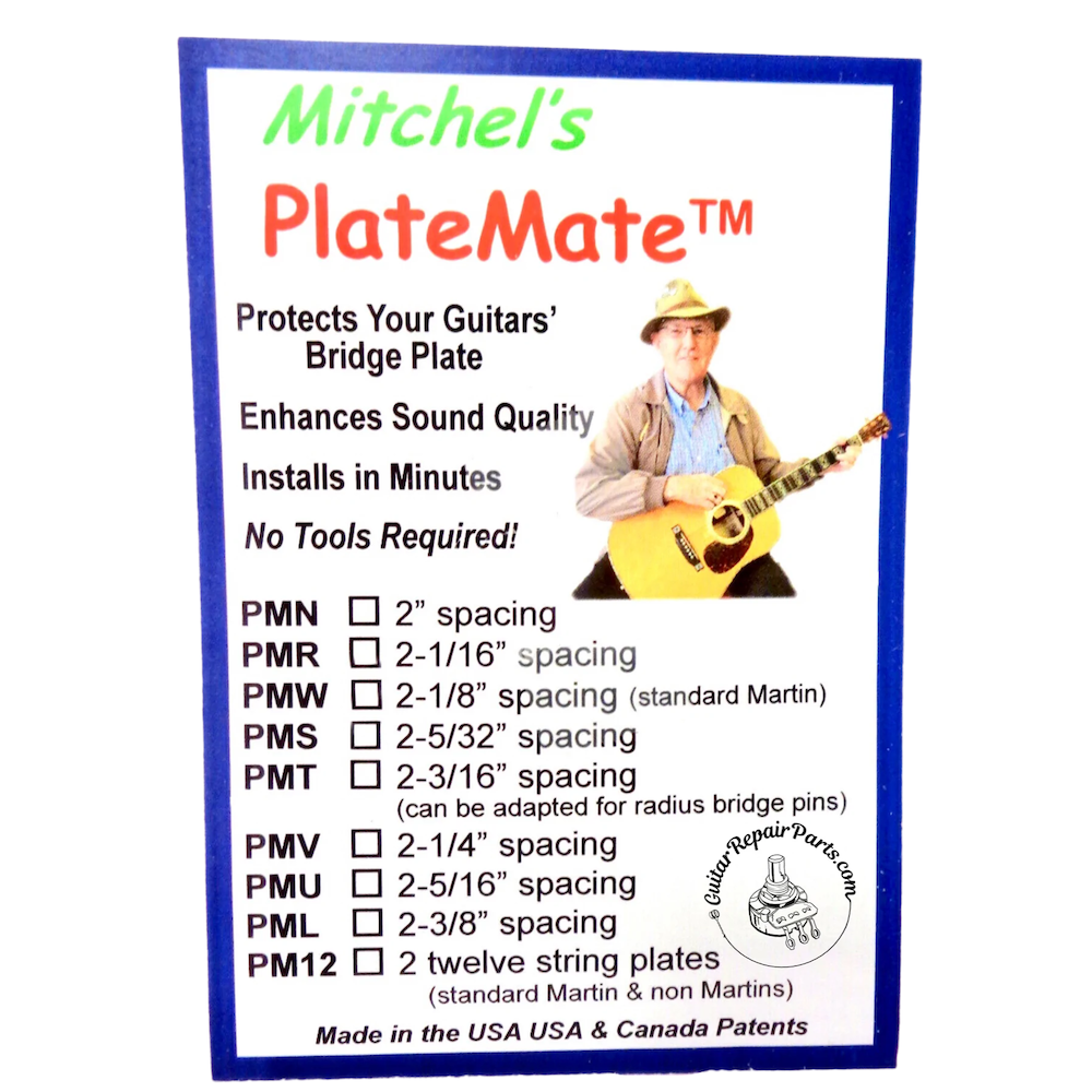 Mitchel's PlateMate - Calico Guitarworks