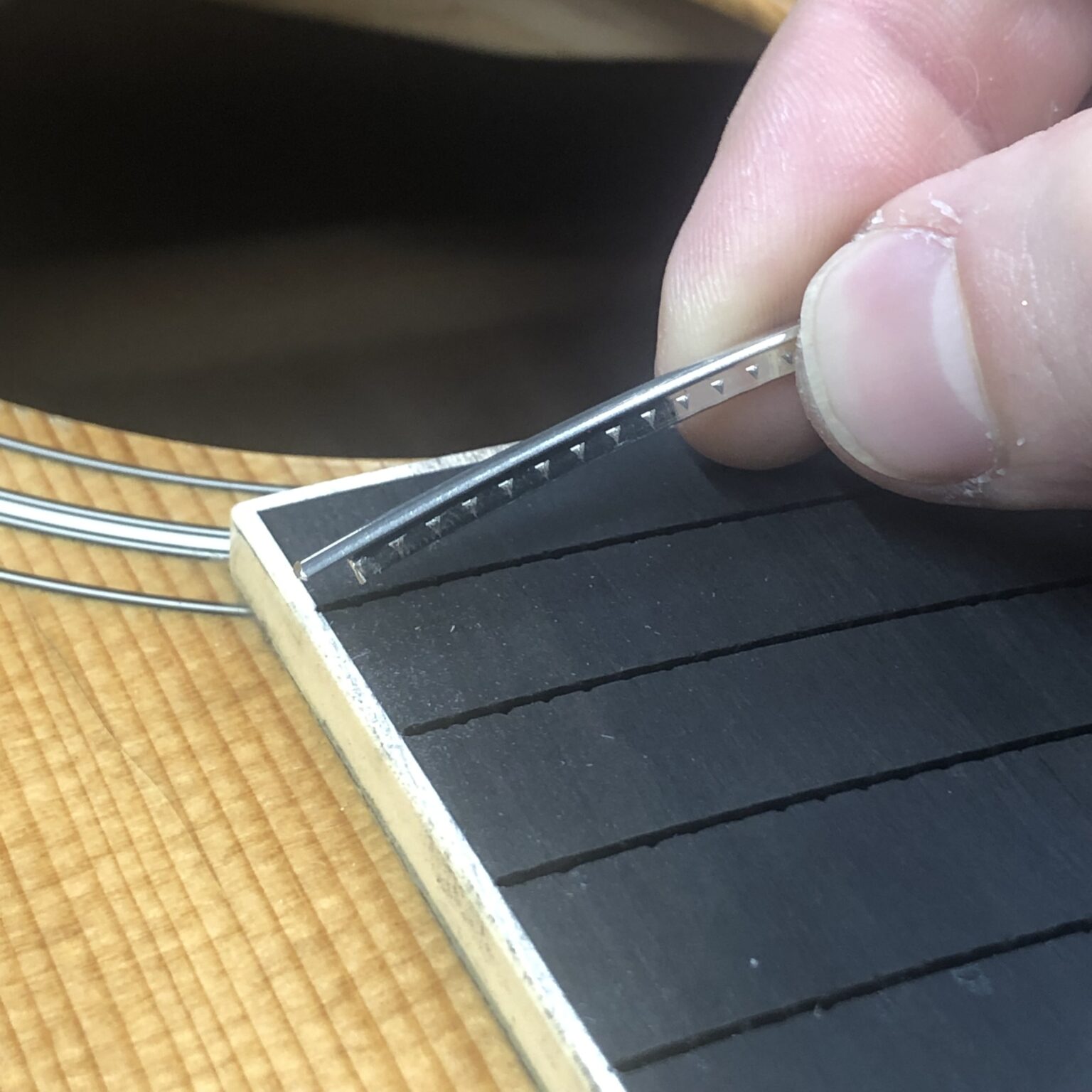 Fret Work: Level Crown and Polish - Calico Guitarworks