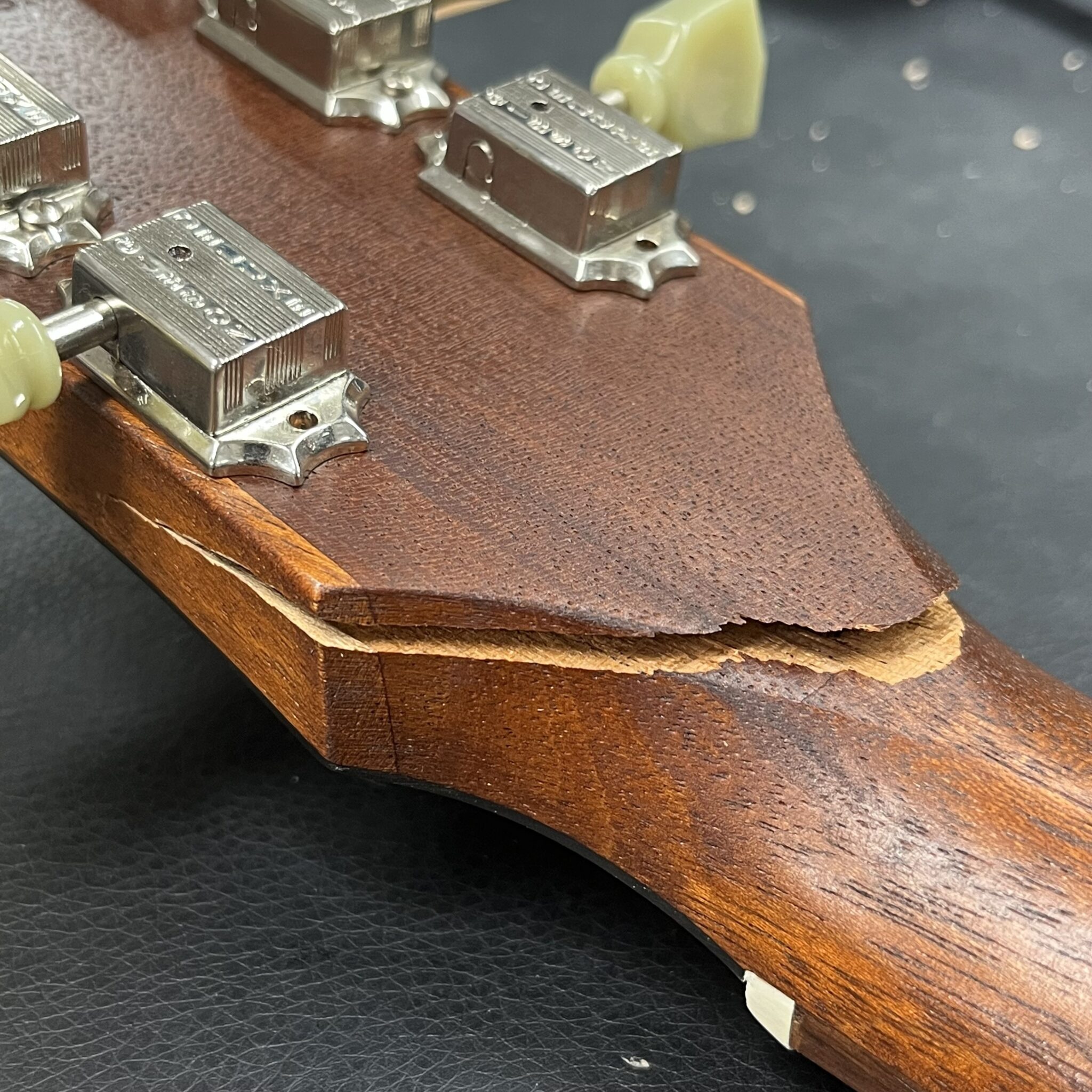 Gibson Headstock Repair - Calico Guitarworks